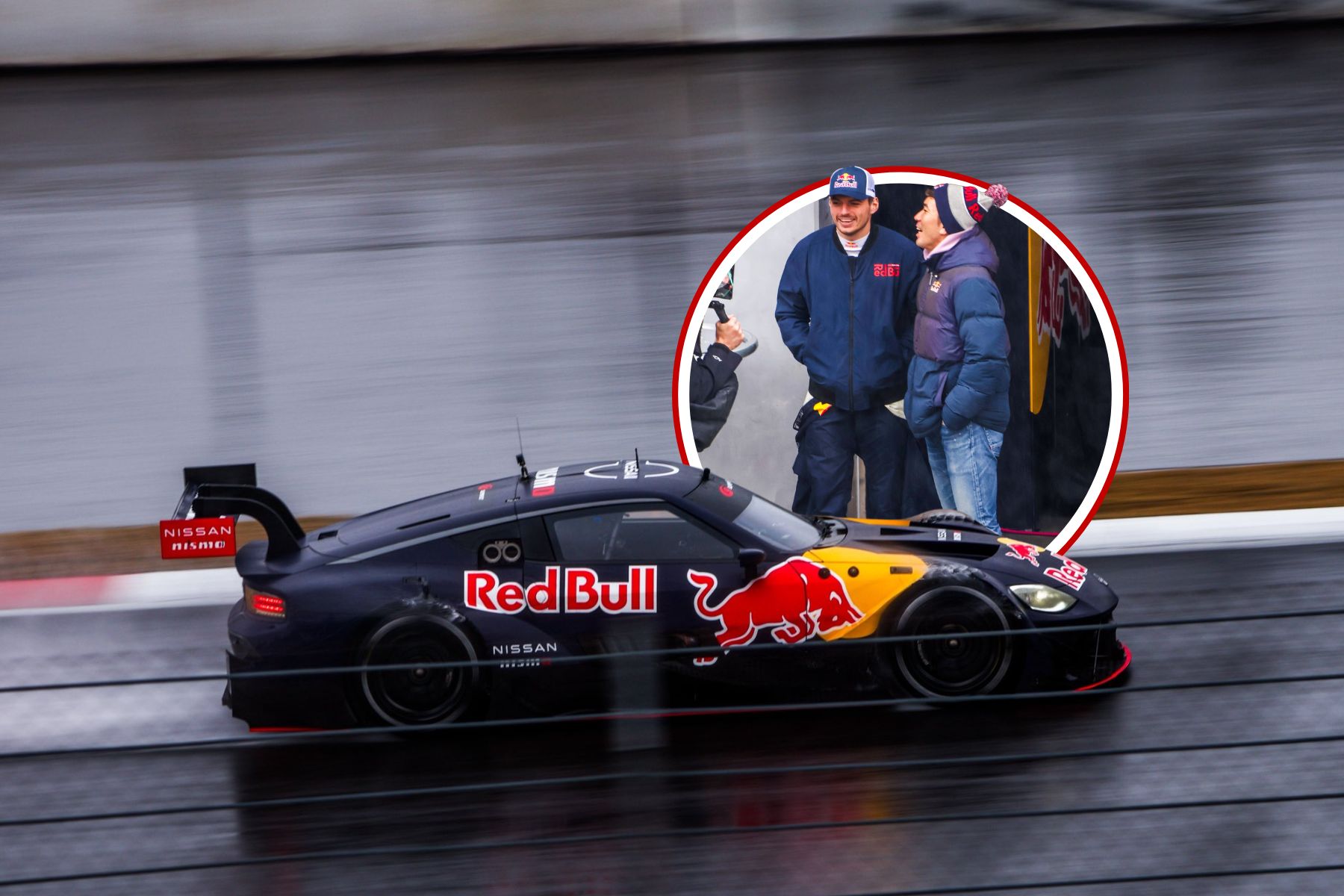 Max Verstappen a bordo di una Nissan del GT500 al Fuji